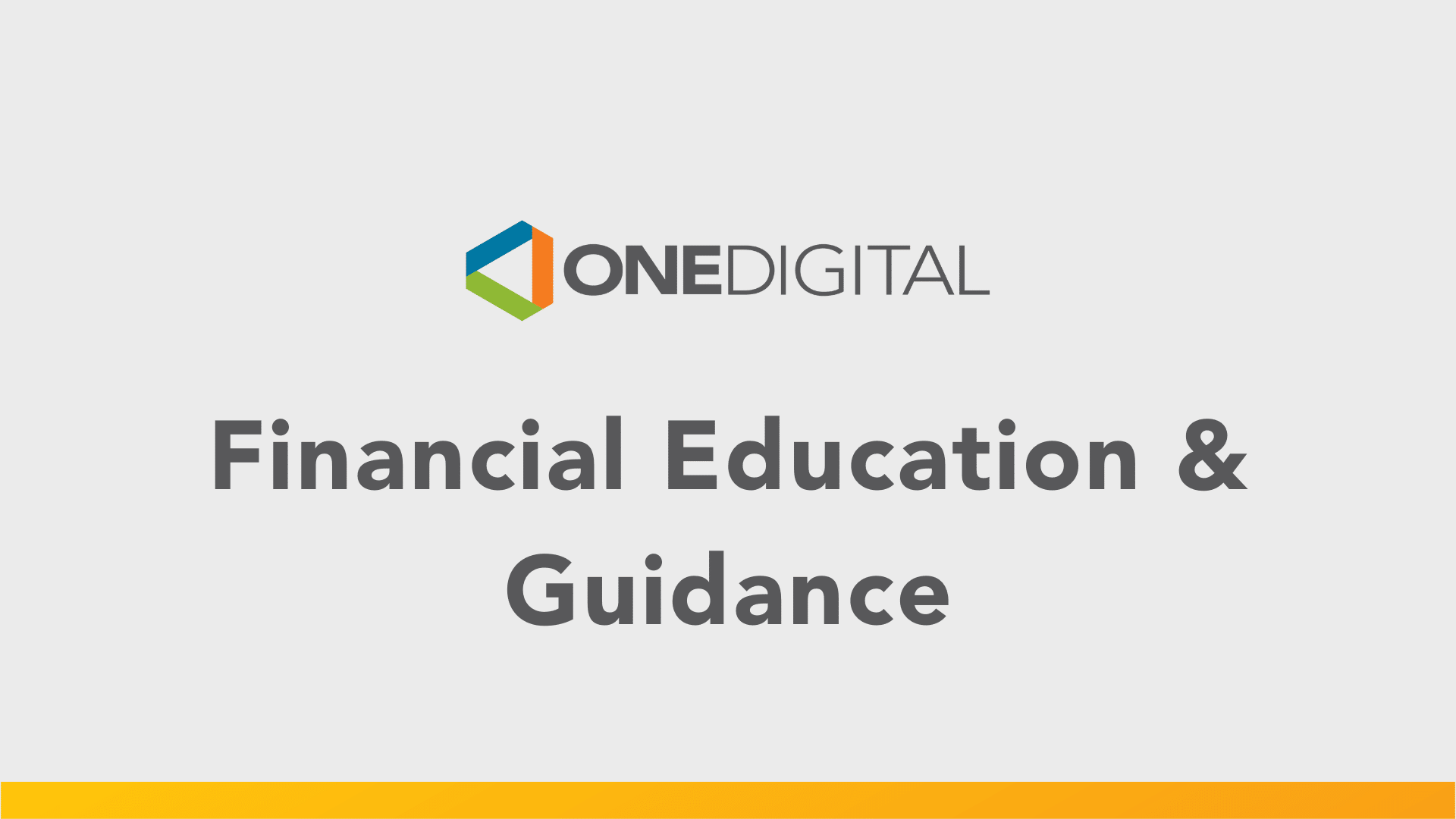 Financial Education & Guidance | OneDigital